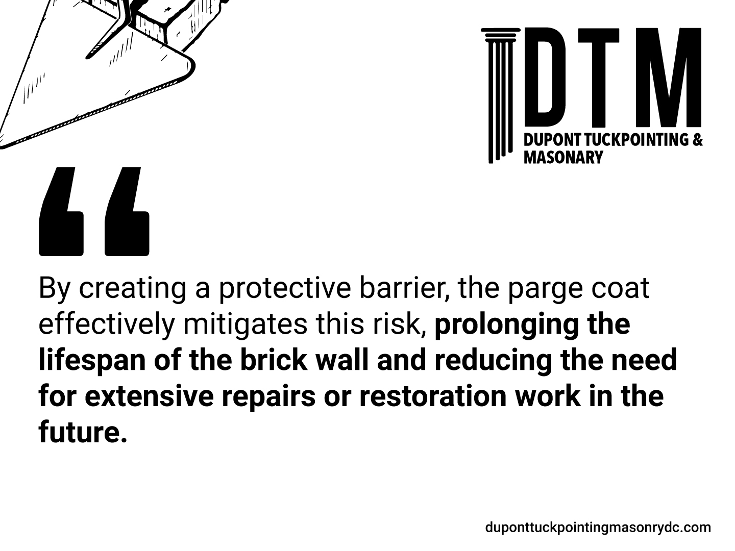 Splashback Protection at Brick Walls